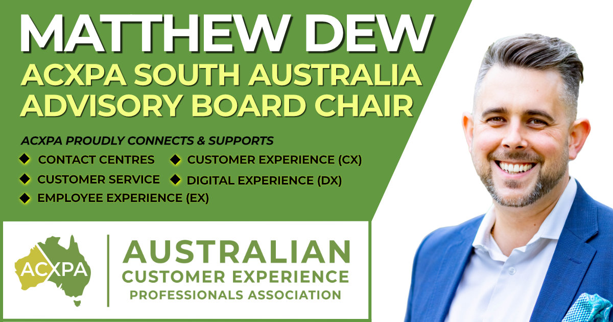Matthew Dew - ACXPA South Australia Advisory Board