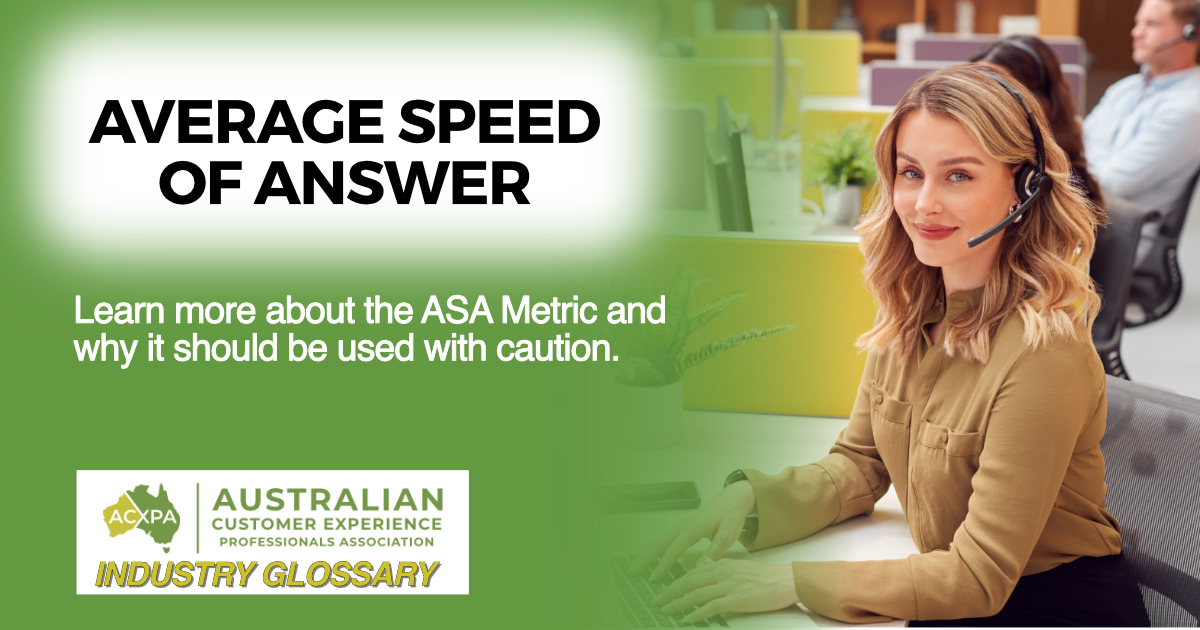 Average Speed Of Answer ASA Contact Centre Metric